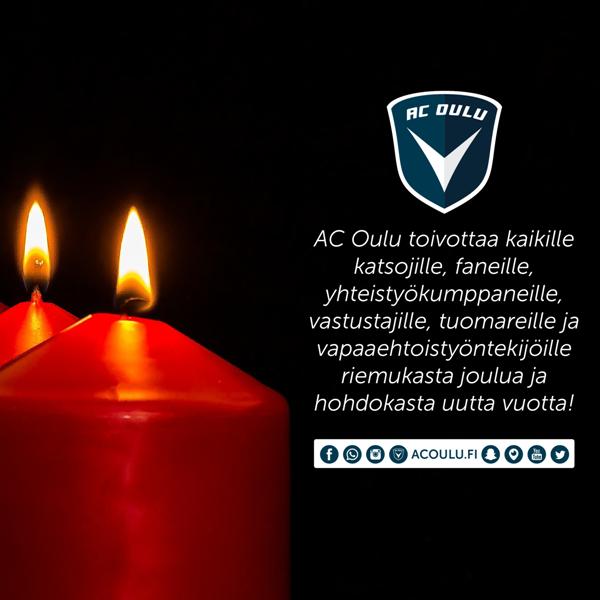 Iloista joulua ja menestyksekästä uutta vuotta! - AC Oulu